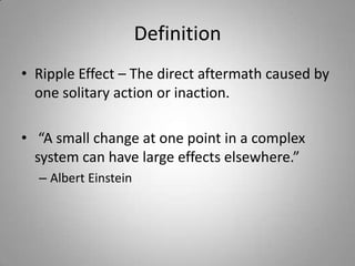 The ripple effect | PPTX