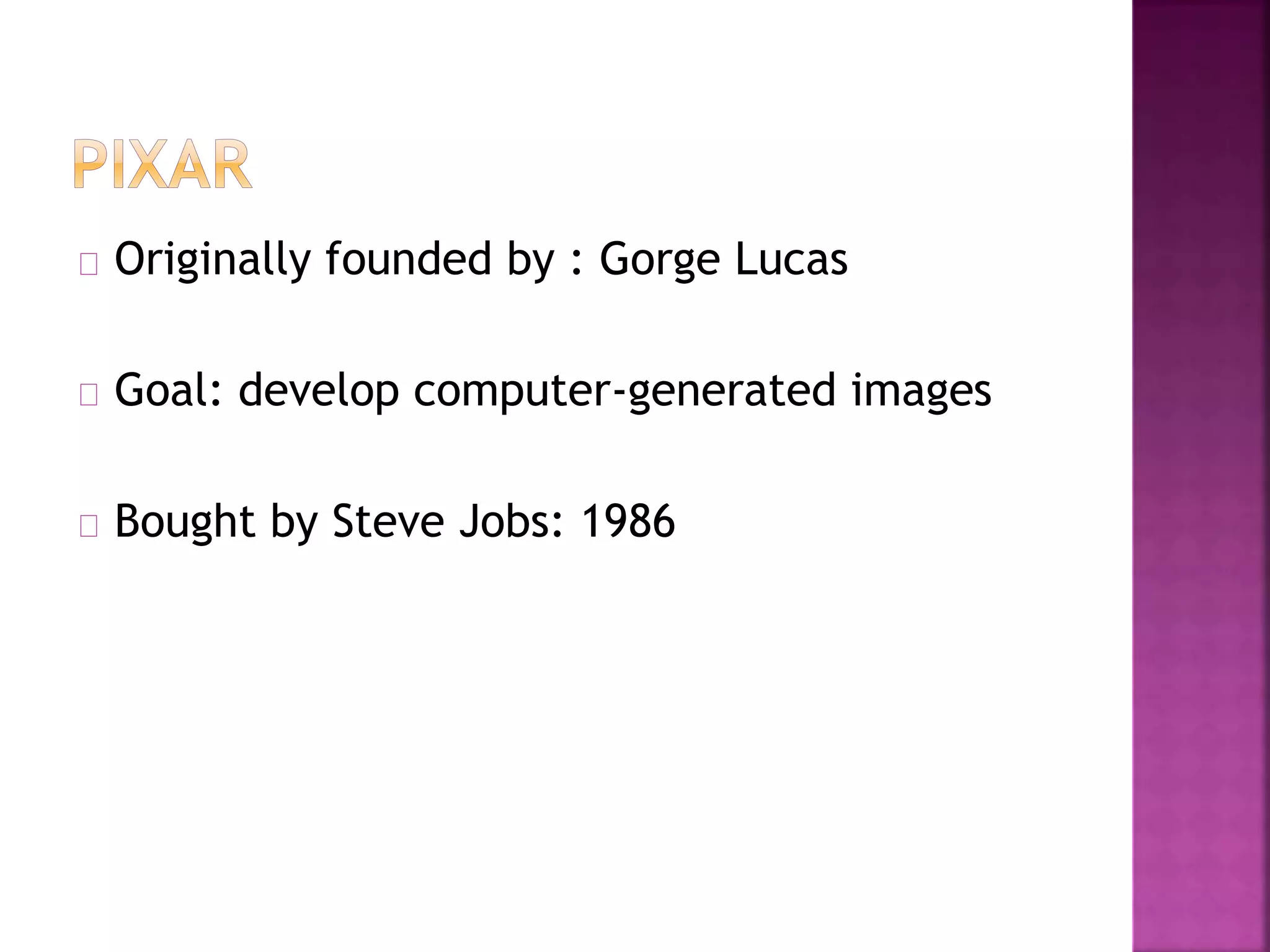 The rise and fall of the disney pixar alliance | PPTX