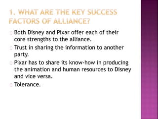 The rise and fall of the disney pixar alliance | PPTX