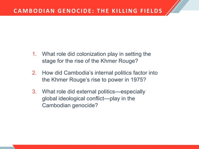 The Rise and Fall of the Khmer Rouge Regime - PPT.pptx | Death, Injury ...