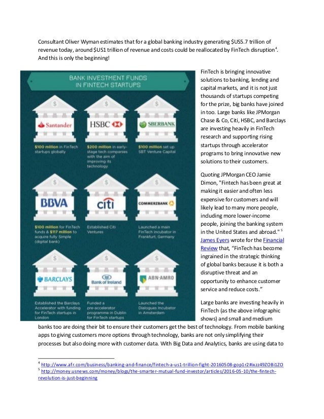 The Rise and Scope of FinTech firms The Rise and Scope of FinTech firms