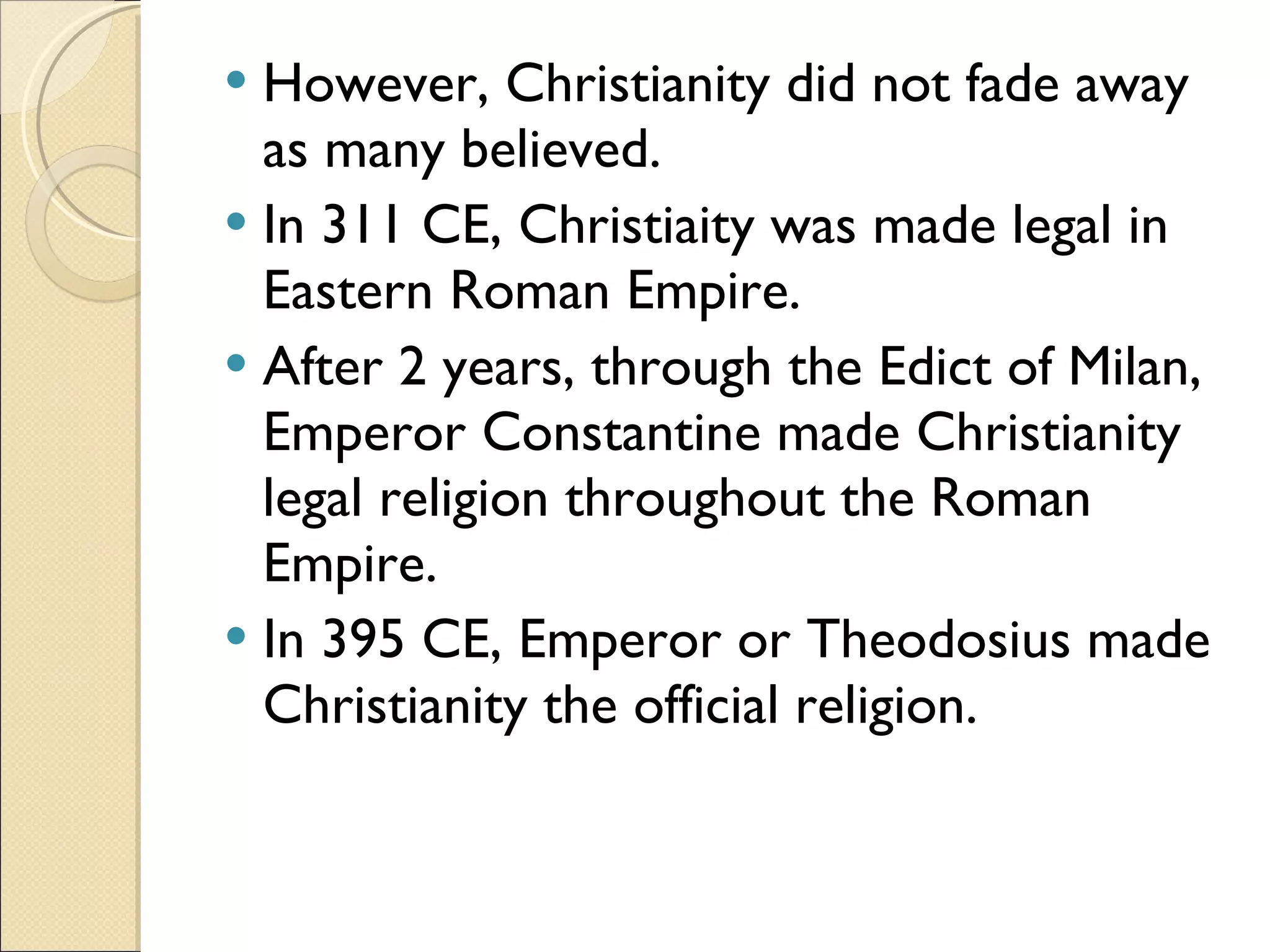 The rise and spread of christianity | PPT