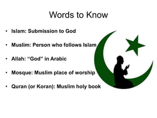 RISE AND SPREAD of Islam and the environ | PPT