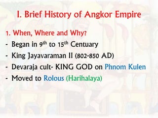 The Rise and the Fall of Angkor Empire | PPTX