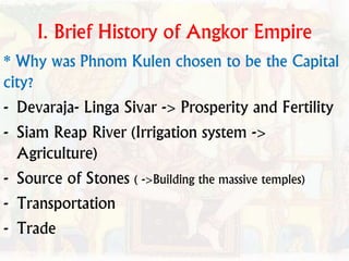 The Rise and the Fall of Angkor Empire | PPTX