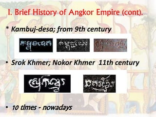 The Rise and the Fall of Angkor Empire | PPTX