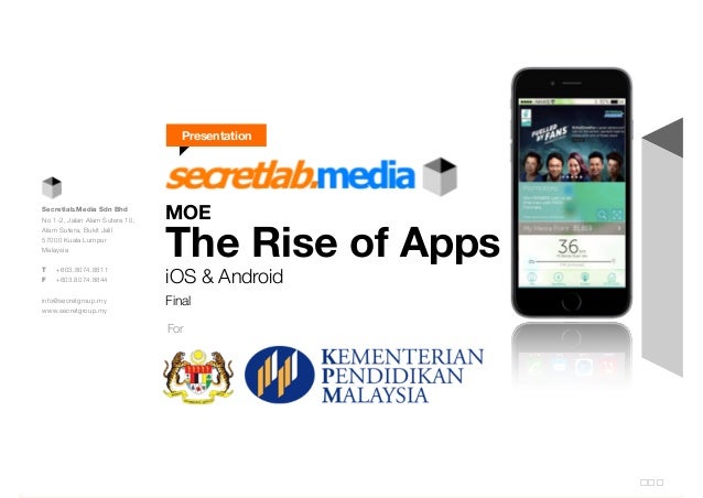 MOE Technology Update 1 - The Rise of Apps