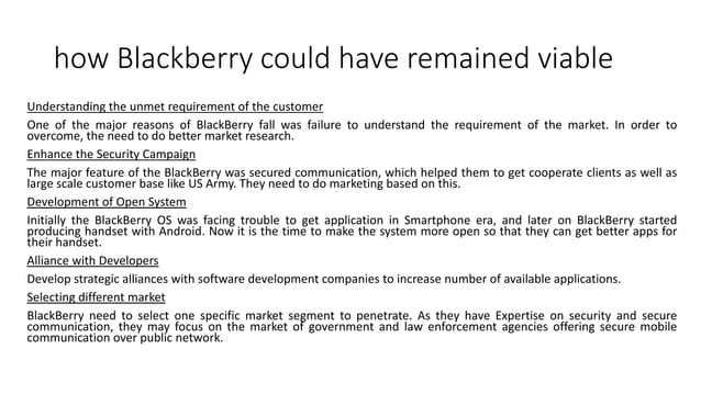 The Rise & Fall of BlackBerry how the work | PPTX