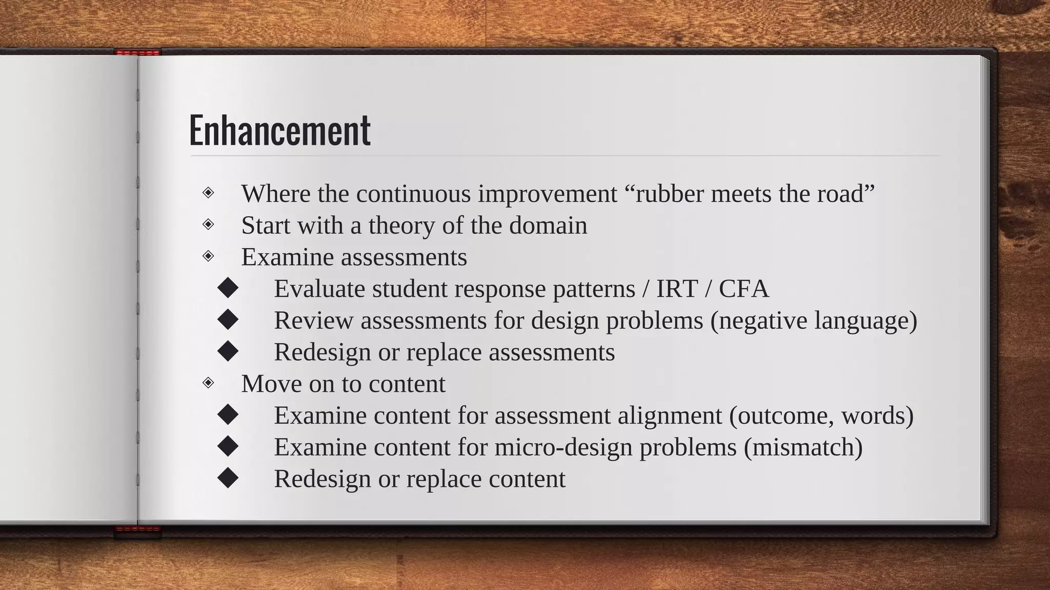 The RISE Framework: Using learning analytics for the continuous ...