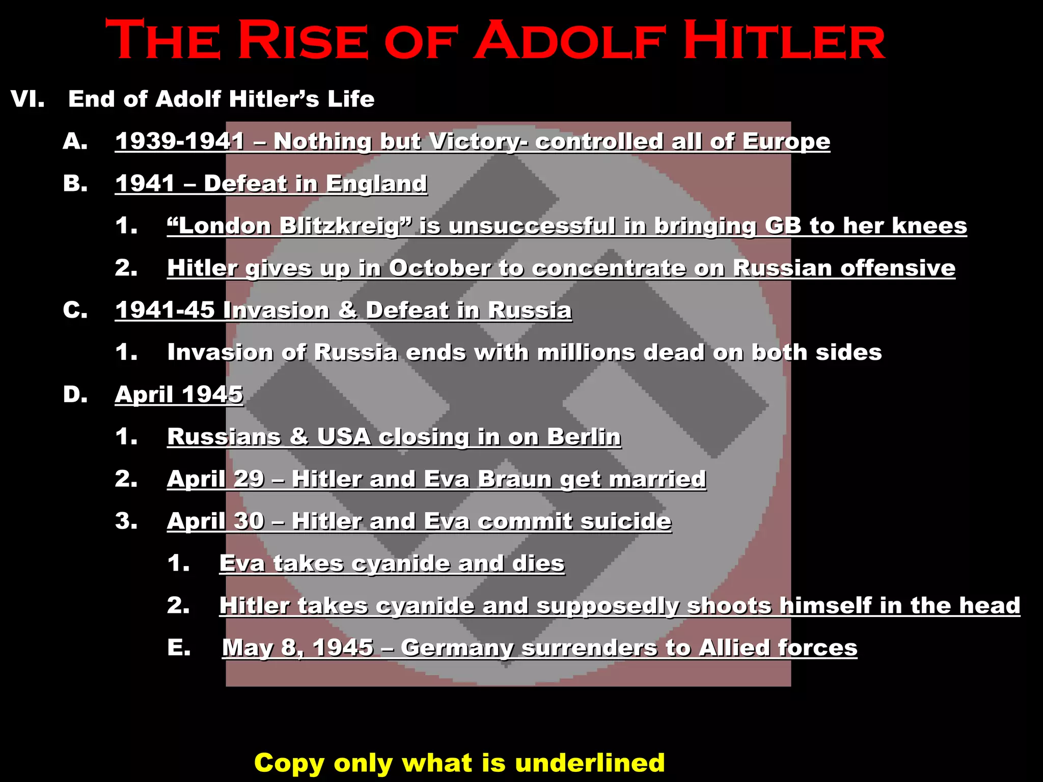 The Rise Of Adolf Hitler | PPT