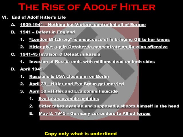 The Rise Of Adolf Hitler | PPT