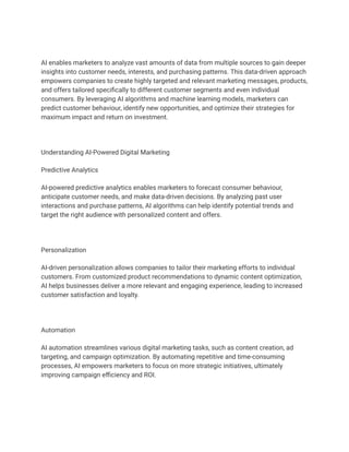 The Rise of AI in Digital Marketing in 2024 | PDF