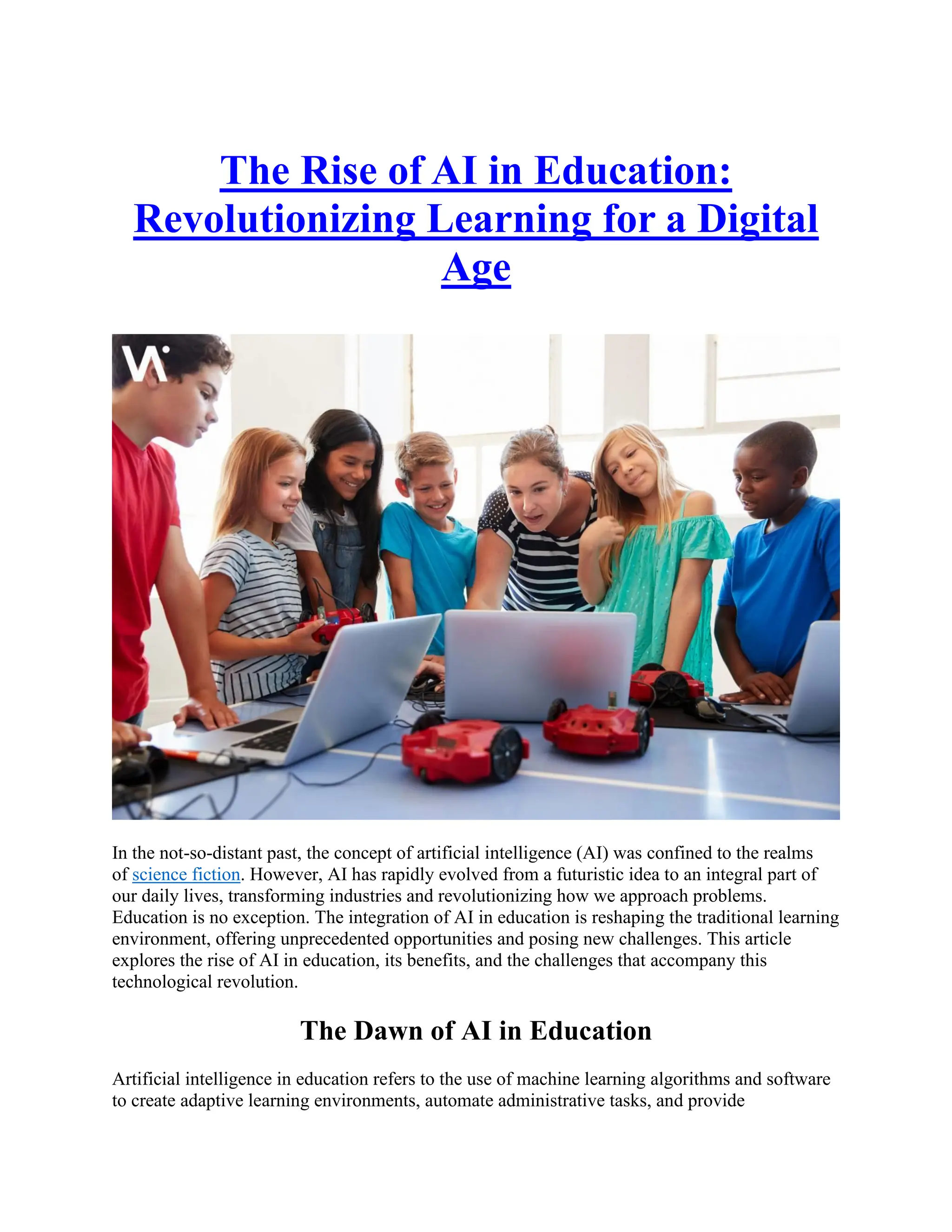 The Rise of AI in Education- Revolutionizing Learning for a Digital Age.pdf