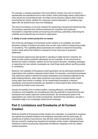 The Rise of AI-Powered Content Creation: Benefits and Limitations | PDF
