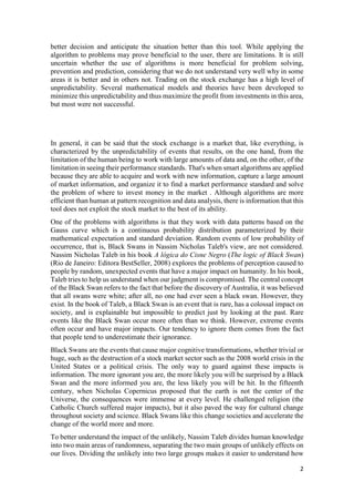 The rise of algorithms of financial machinery and their risks | PDF