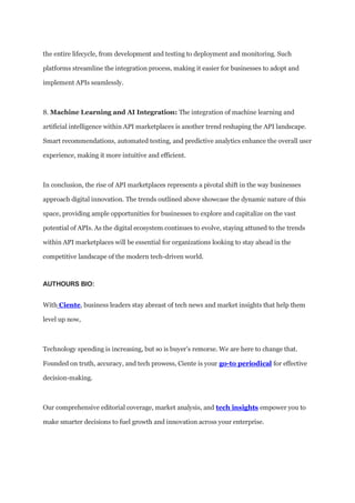 The Rise of API Marketplaces.pdf | Web Development | Internet