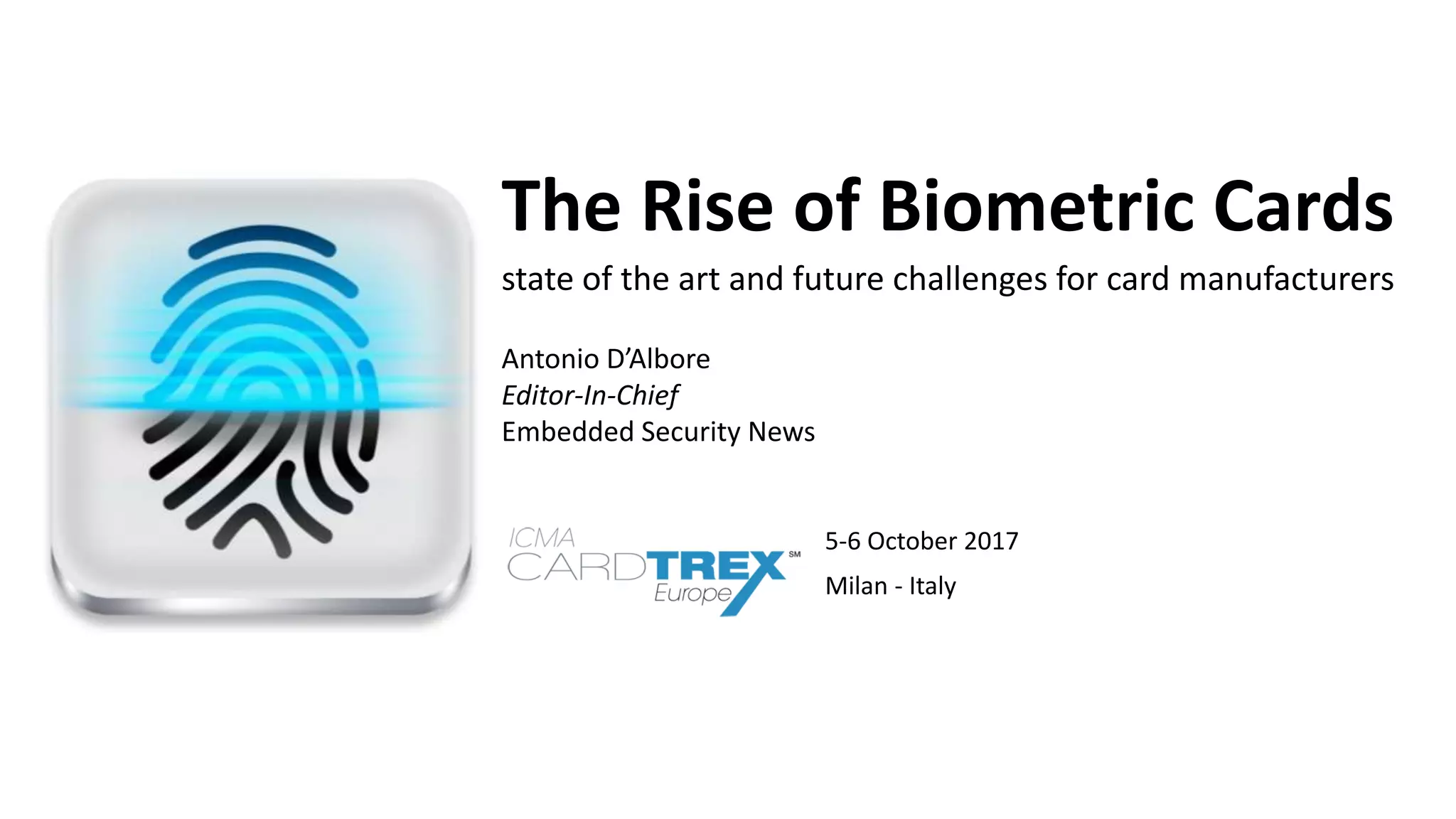 The Rise of Biometric Cards | PPT