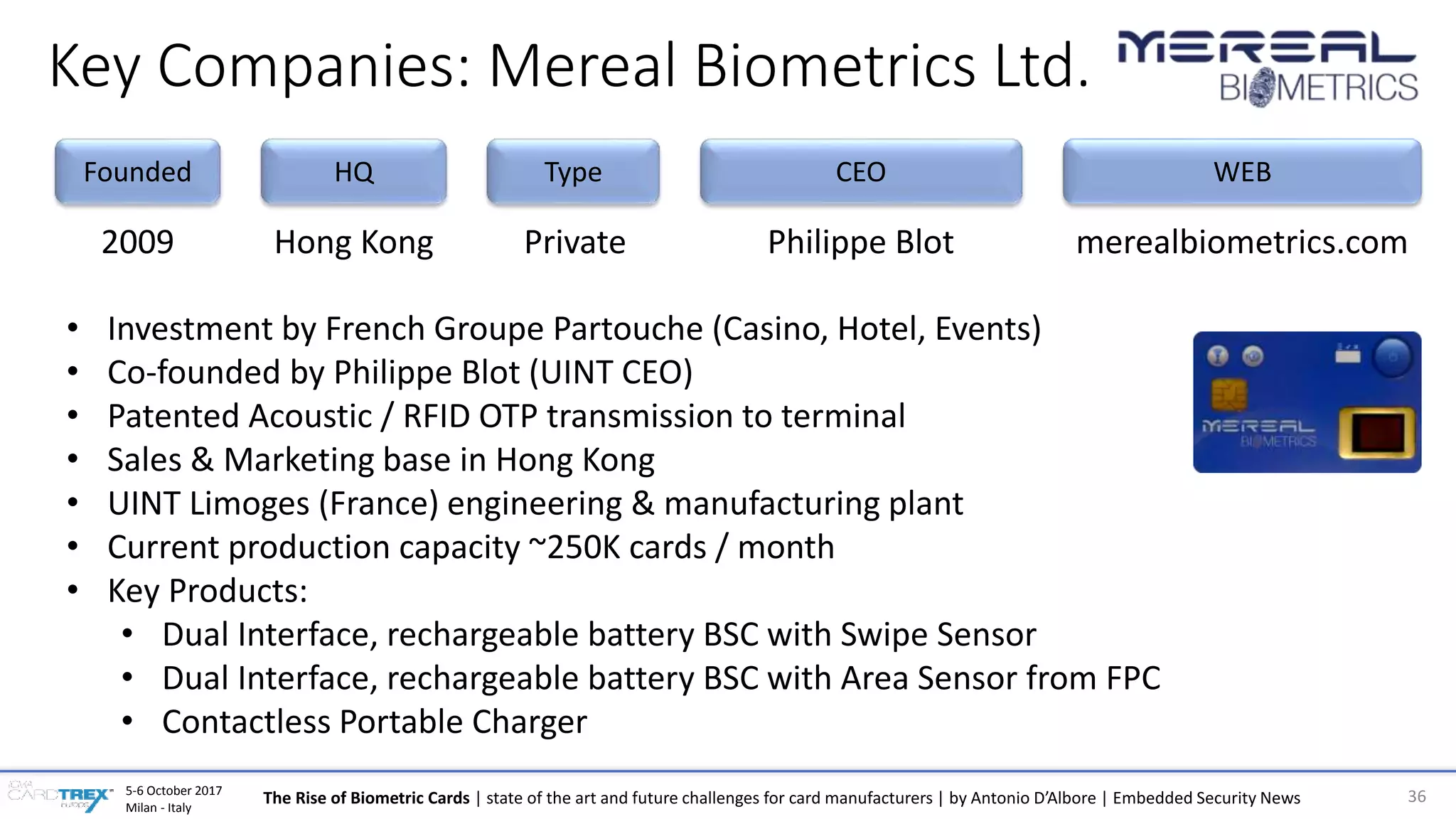 The Rise of Biometric Cards | PPT