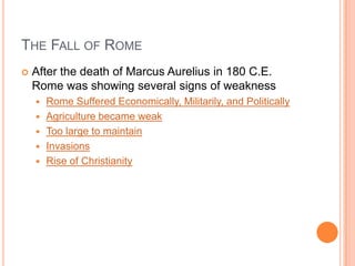 The rise of christianity and the fall of | PPTX