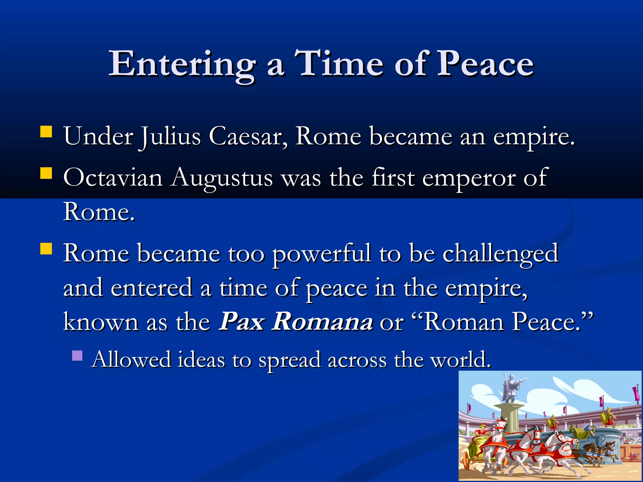 Bi 208 The rise of christianity and the world of rome | PPT