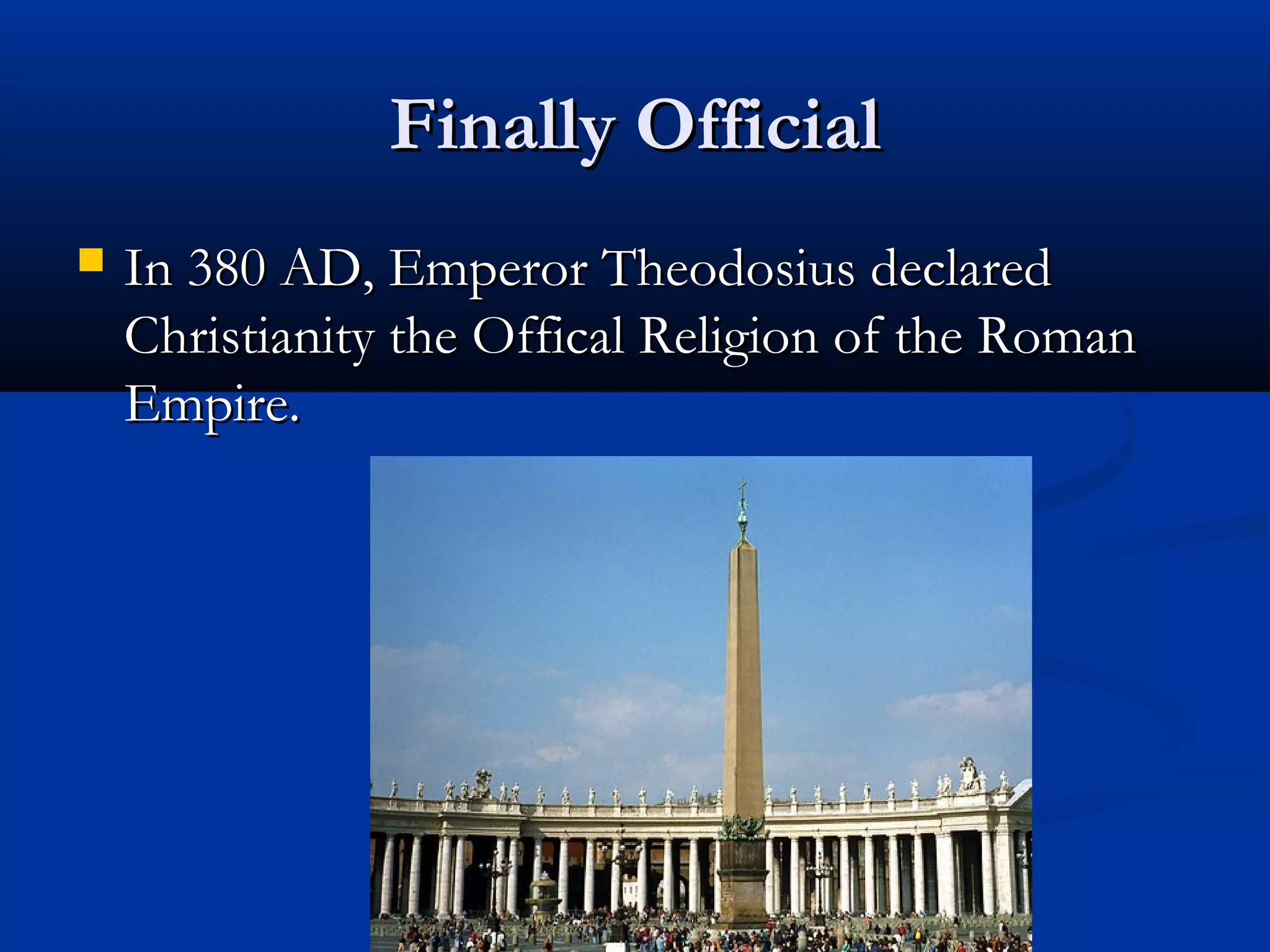 Bi 208 The rise of christianity and the world of rome | PPT