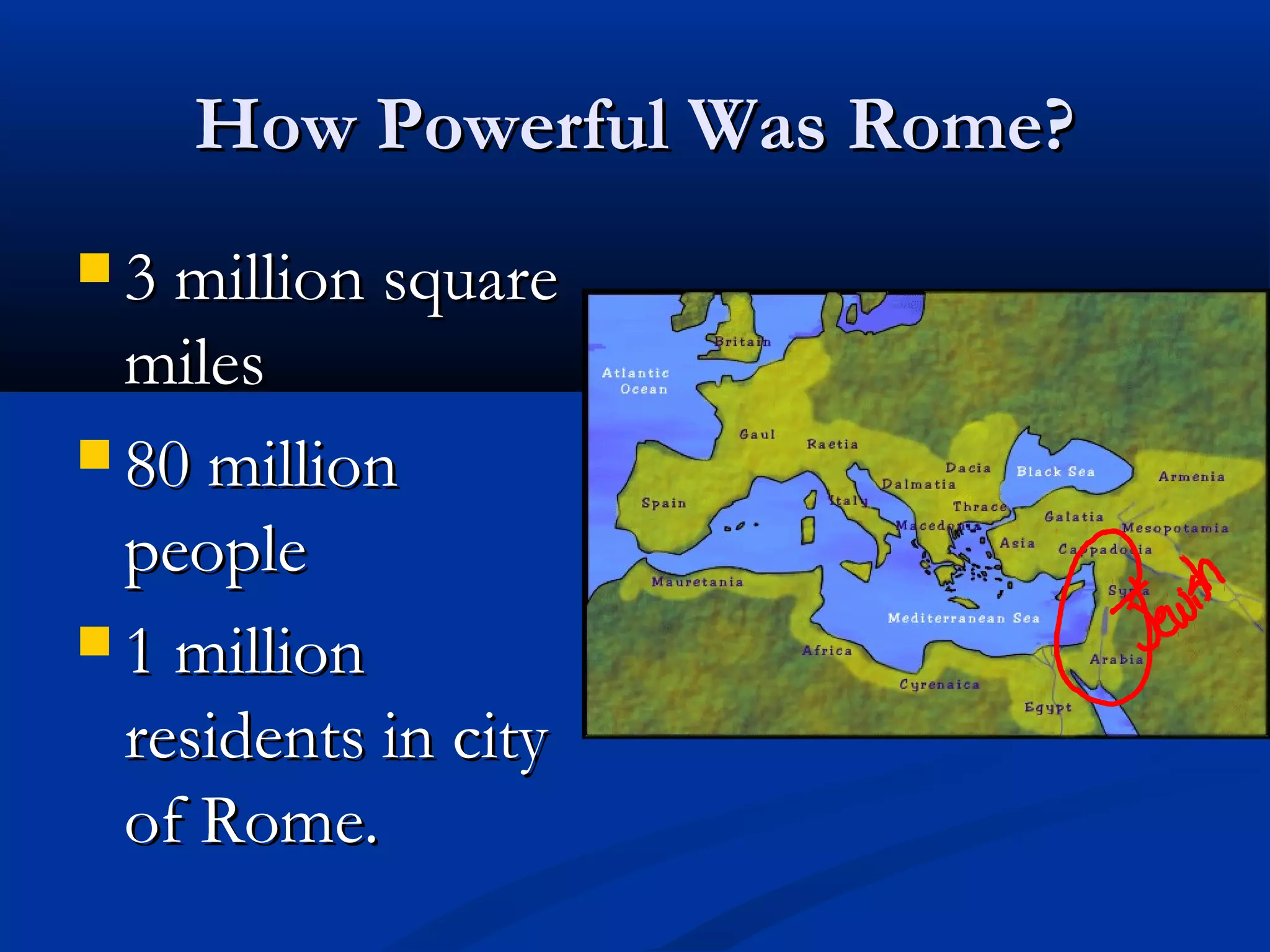 Bi 208 The rise of christianity and the world of rome | PPT
