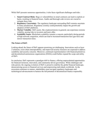 The Rise of DeFi Transforming Finance through Decentralization.docx