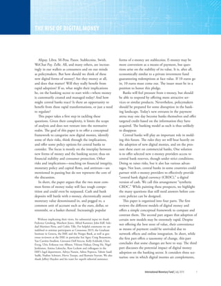 The Rise of Digital Money Report Imf | PDF | Credit Cards | Personal Debt