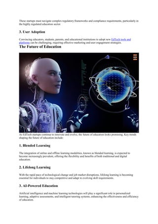 The Rise of EdTech Startups: Revolutionizing Education Through Innovation | PDF