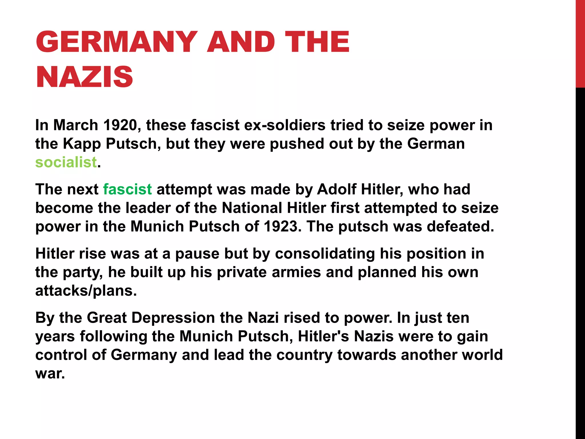 The rise of fascism | PPTX