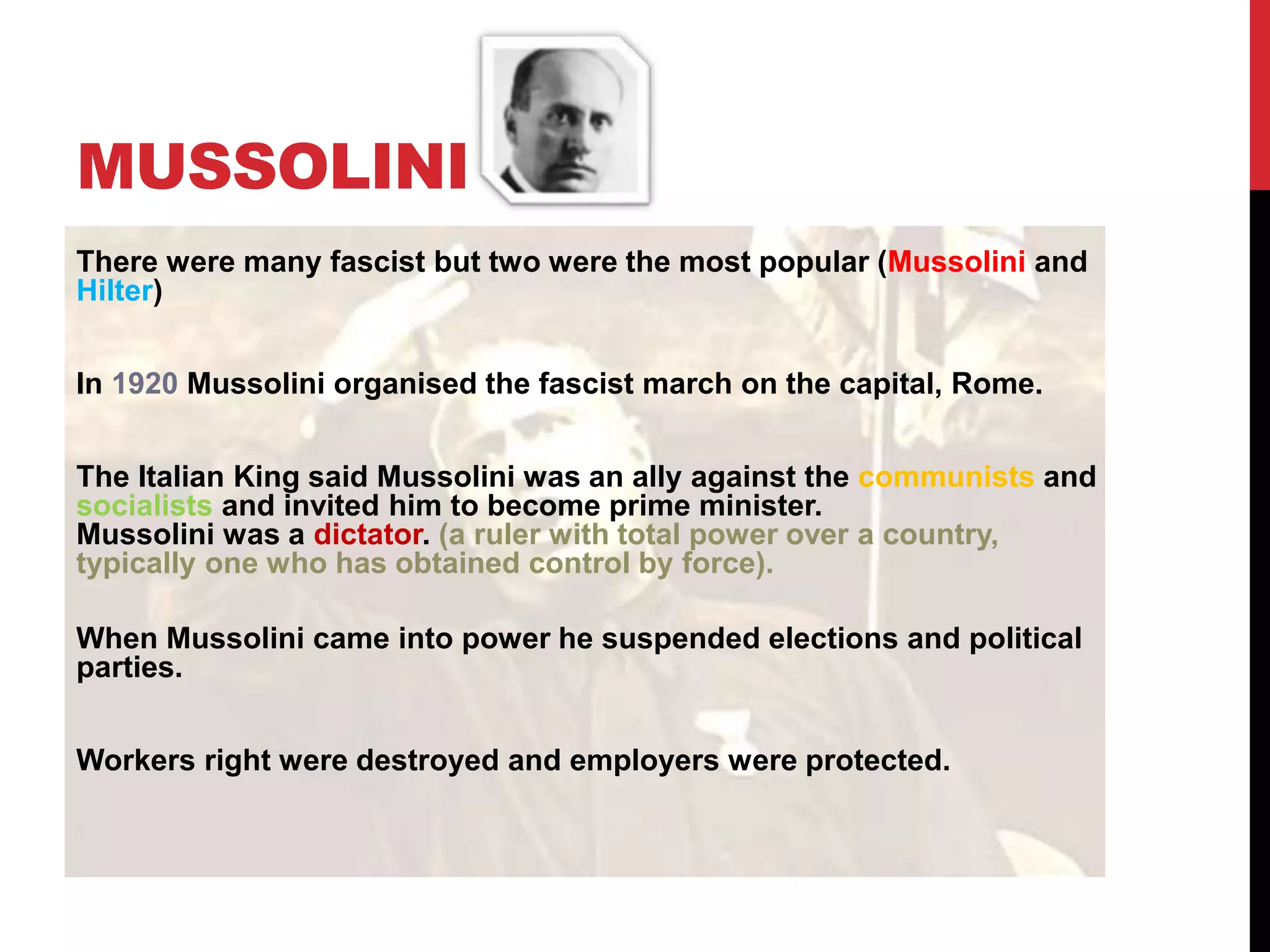 The rise of fascism | PPTX