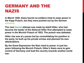 The rise of fascism | PPTX | Death, Injury, or Military Conflict ...