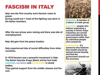 The rise of fascism | PPTX