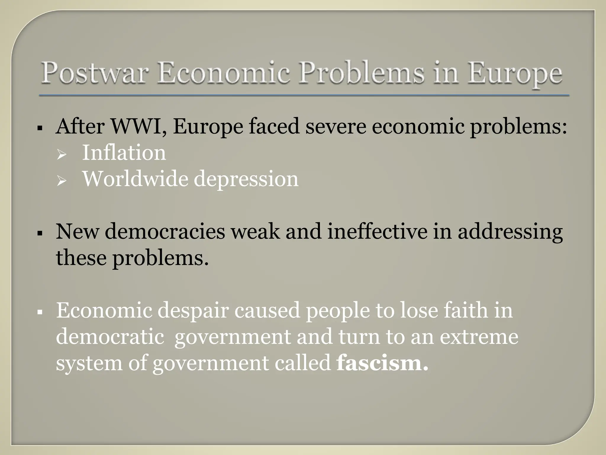 The Rise of Fascism.pptx. Teachers tool for explaining fascism | PPT