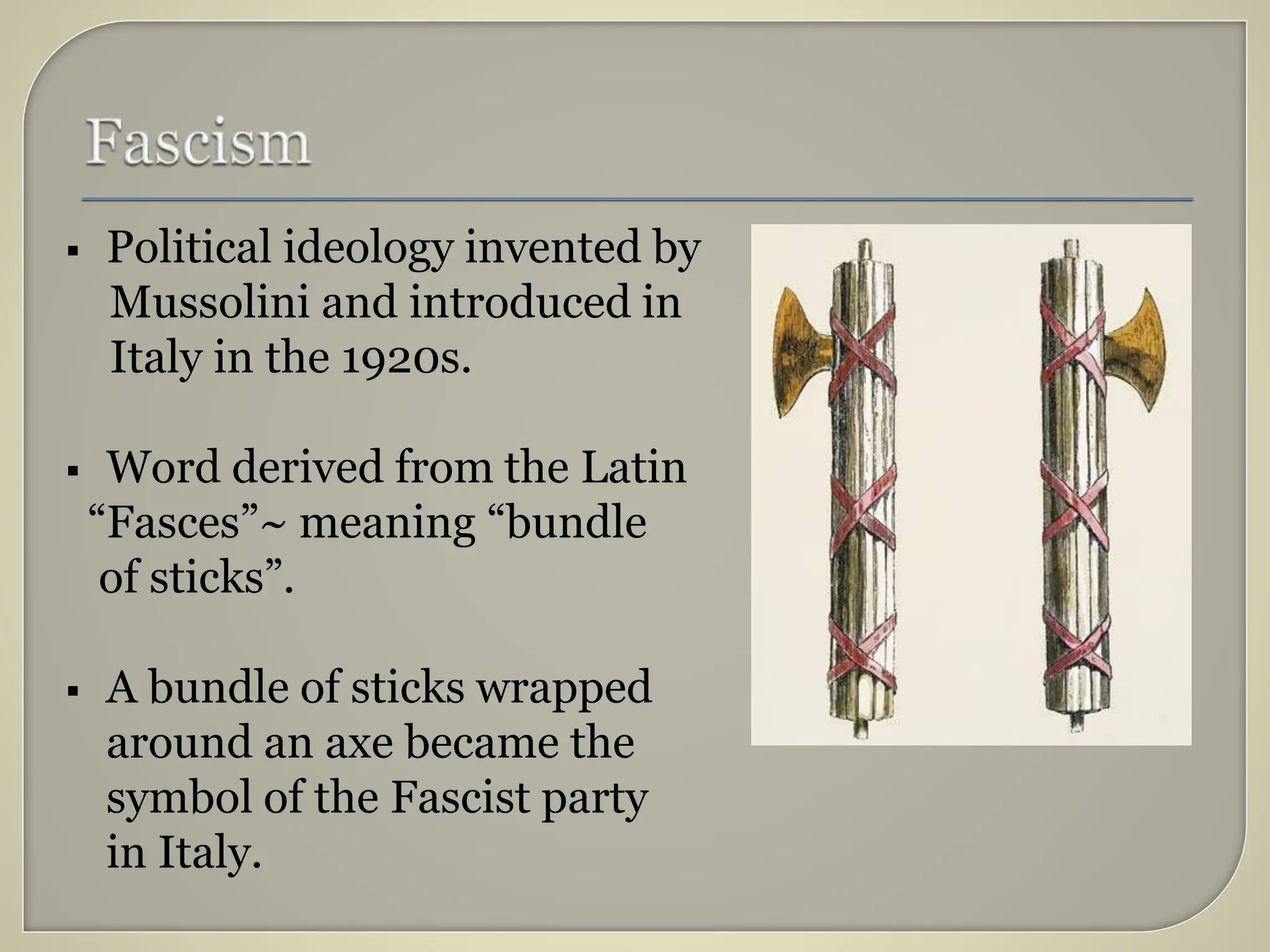 The Rise of Fascism.pptx. Teachers tool for explaining fascism | PPT