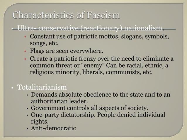 The Rise of Fascism.pptx. Teachers tool for explaining fascism | PPT