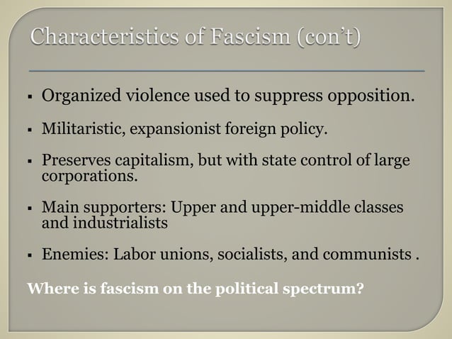 The Rise of Fascism.pptx. Teachers tool for explaining fascism | PPT