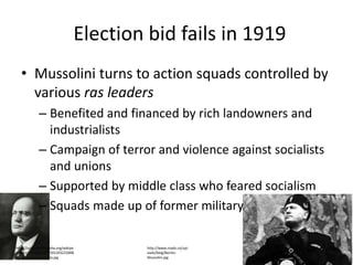 The Rise of Fascism in italy | PPTX