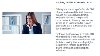 The Rise of Female CEOs. | PPTX