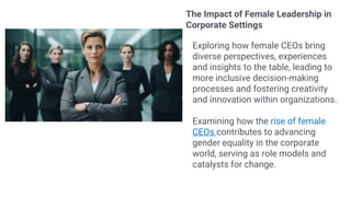 The Rise of Female CEOs. | PPT