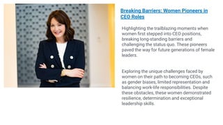 The Rise of Female CEOs | PPT