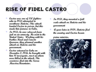 The Rise Of Fidel Castro | PPT