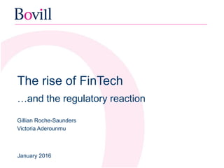 The rise of fin tech presentation | PPT