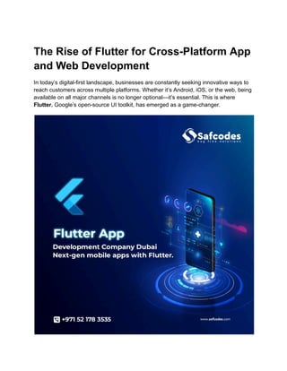 The Rise of Flutter for Cross-Platform App and Web Development.pdf