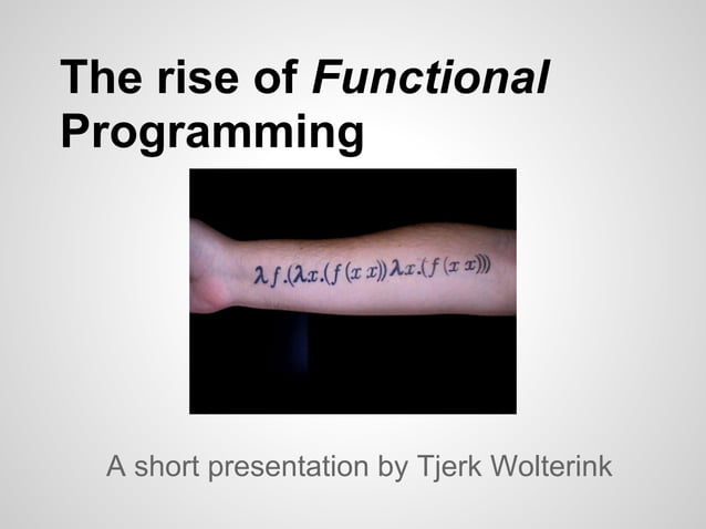 The Rise of Functional Programming | PPT