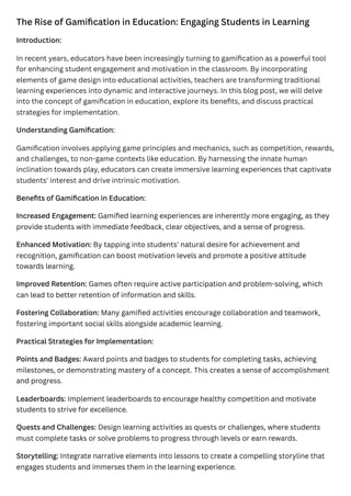 The Rise of Gamification in Education Engaging Students in Learning.pdf