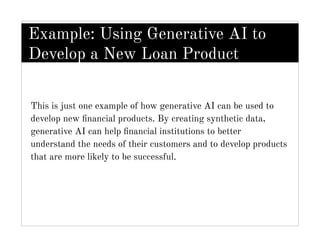 The Rise of Generative AI in Finance: Reshaping the Industry with ...