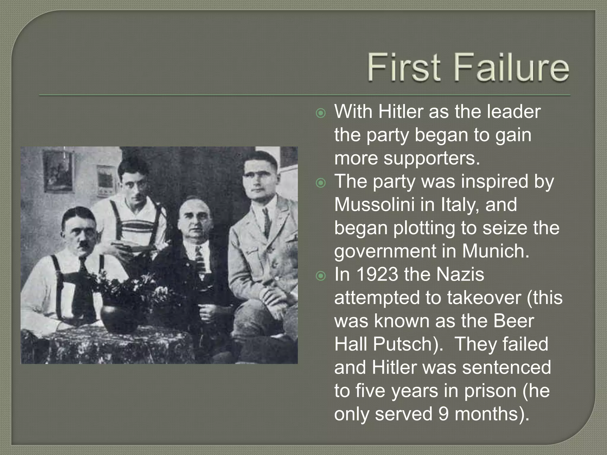 The Rise Of Hitler | PPTX