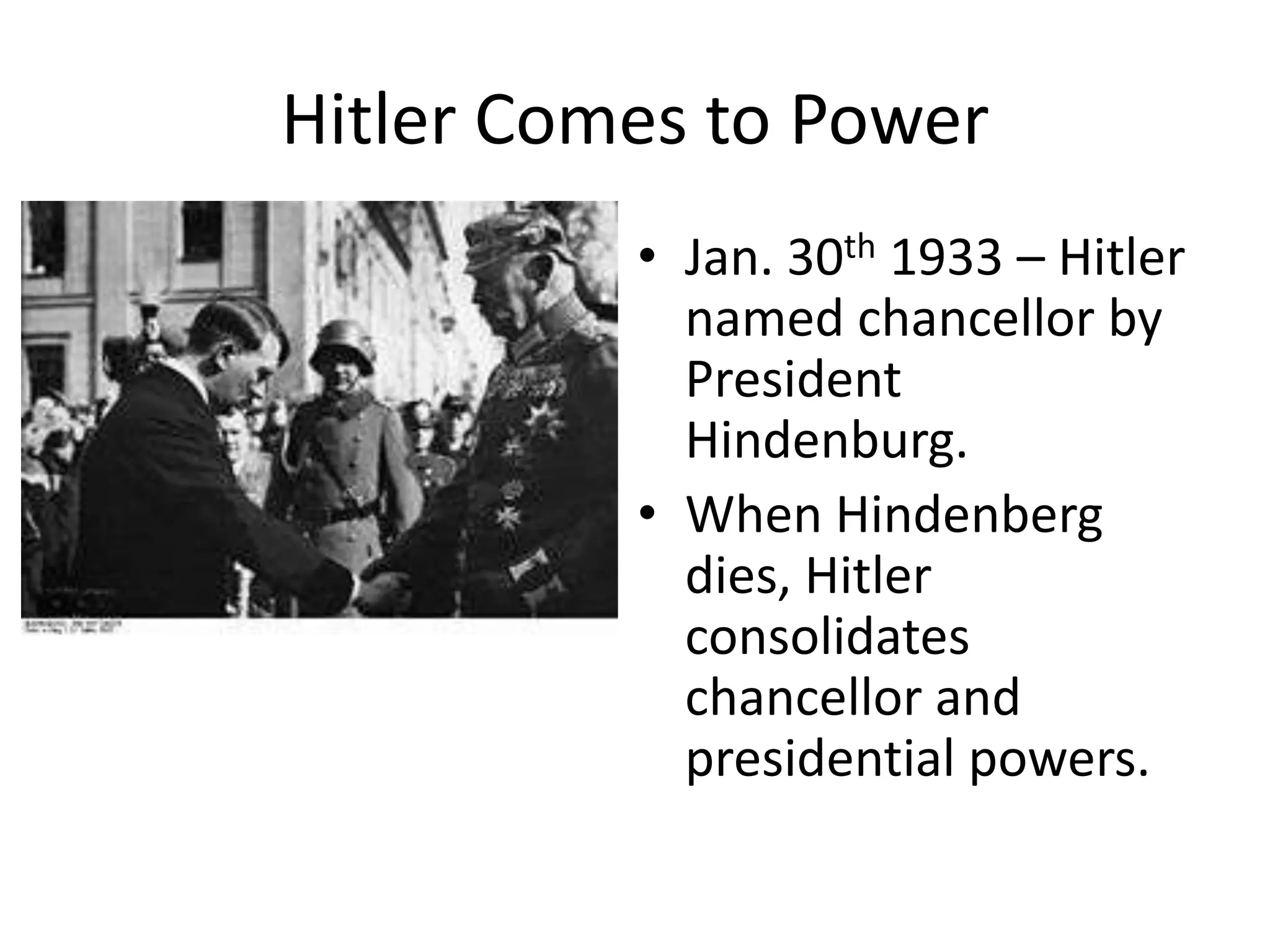 The rise of hitler | PPTX