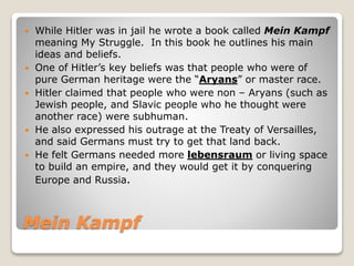 The rise of hitler 2012 | PPT